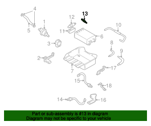 Genuine PCV Valve for 1989-2021 Hyundai | Part# 26740-32804 | Hyundai ...