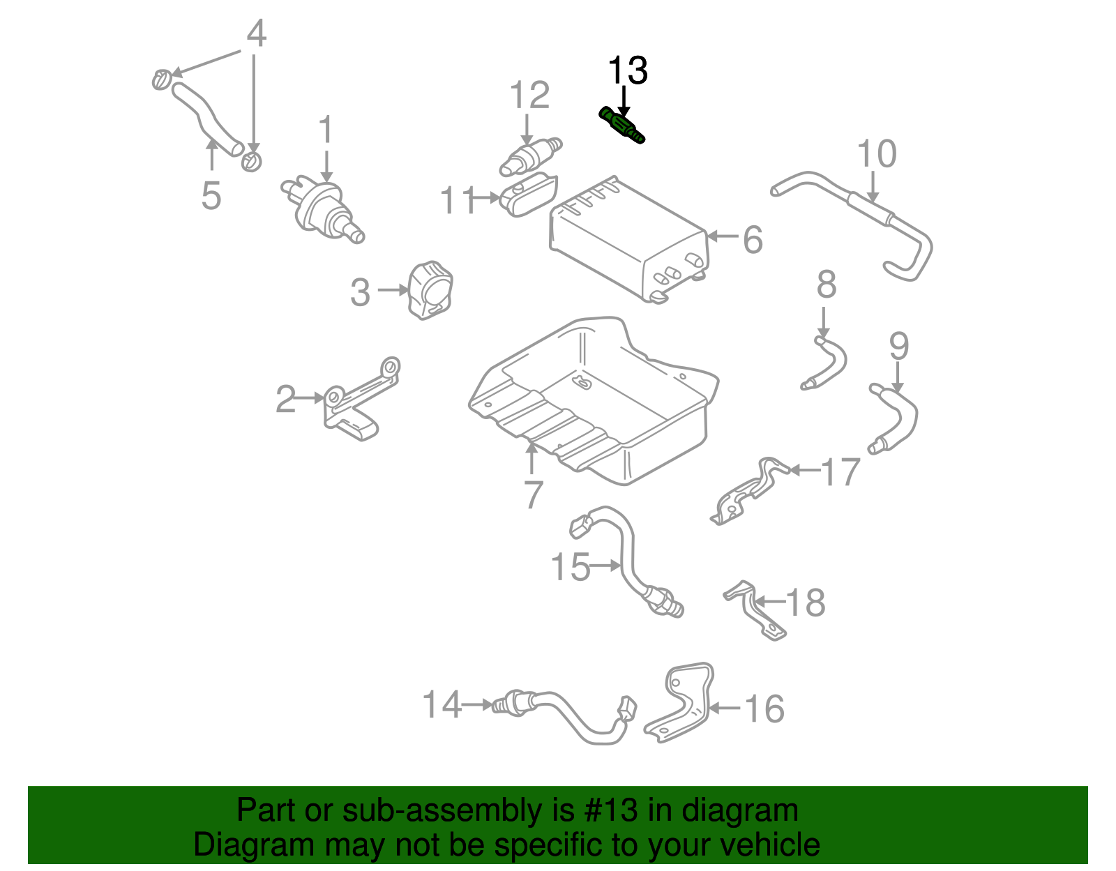 Hyundai - 26740-32804 - PCV Valve - 1989-2021 Hyundai | OEM Hyundai ...