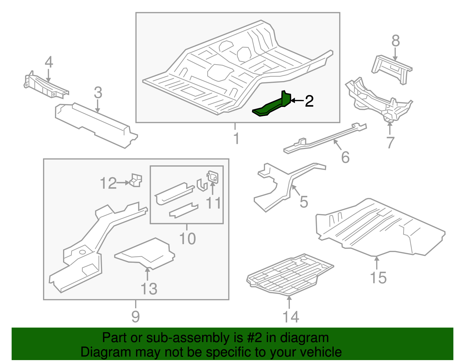 65513-TR0-A00ZZ - 2012-2015 Honda Civic - Stiffener Rear Jack | All ...