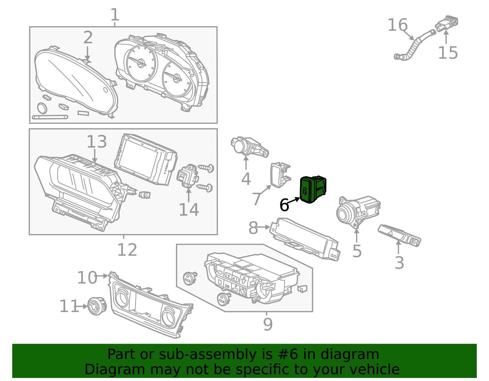 35560-TB8-E01 - High-Quality Switch for 2016-2022 Acura | AutoNation Parts