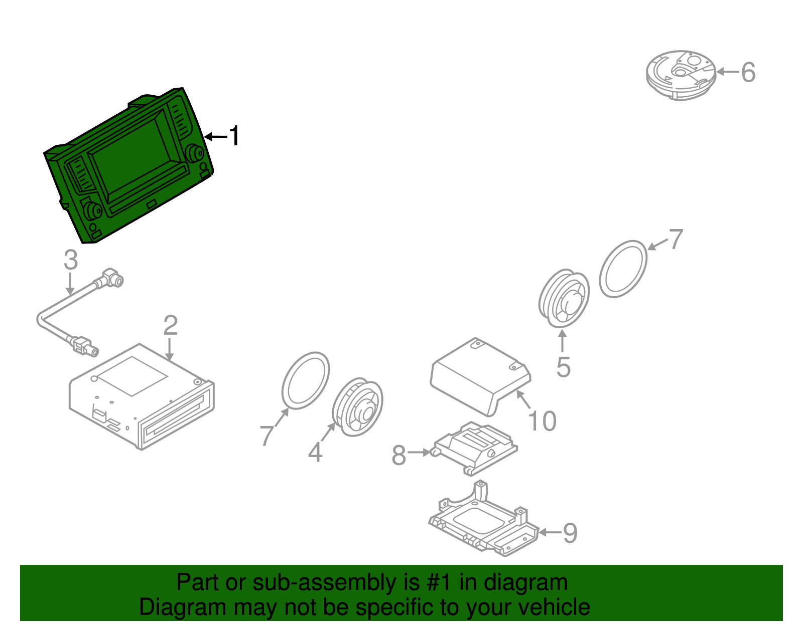 2018-2019 Volkswagen Display System 5G6-035-868 | VW Direct Auto Parts