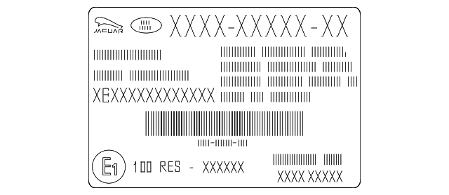 2019-2021 Land Rover Range Rover Sport Battery Label LR115900 ...