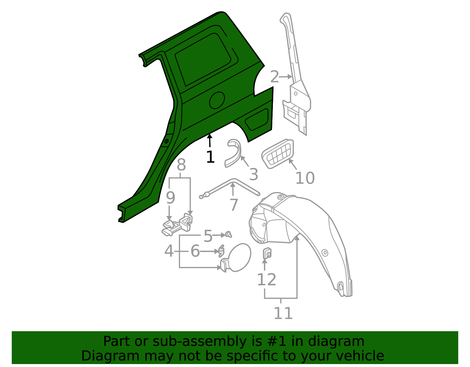 Quarter Panel 71504-26B00 | OEM Parts Online