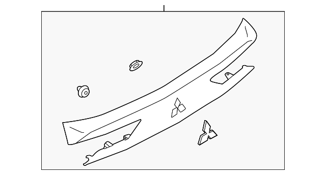2022-2024 Mitsubishi Trim Plate 5817A323XB | Mitsubishi Parts Warehouse