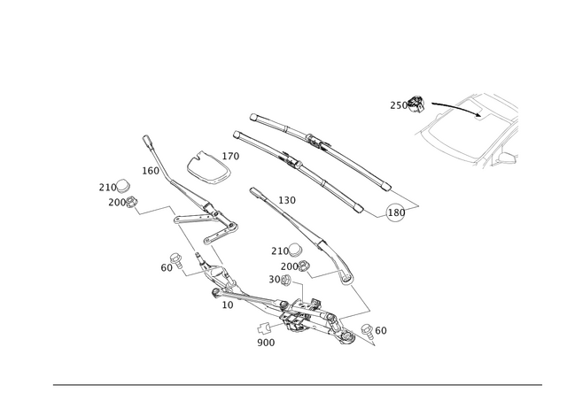 Mercedes-Benz Windshield Wiper Blades For Sale | Mercedes-Benz USA Parts