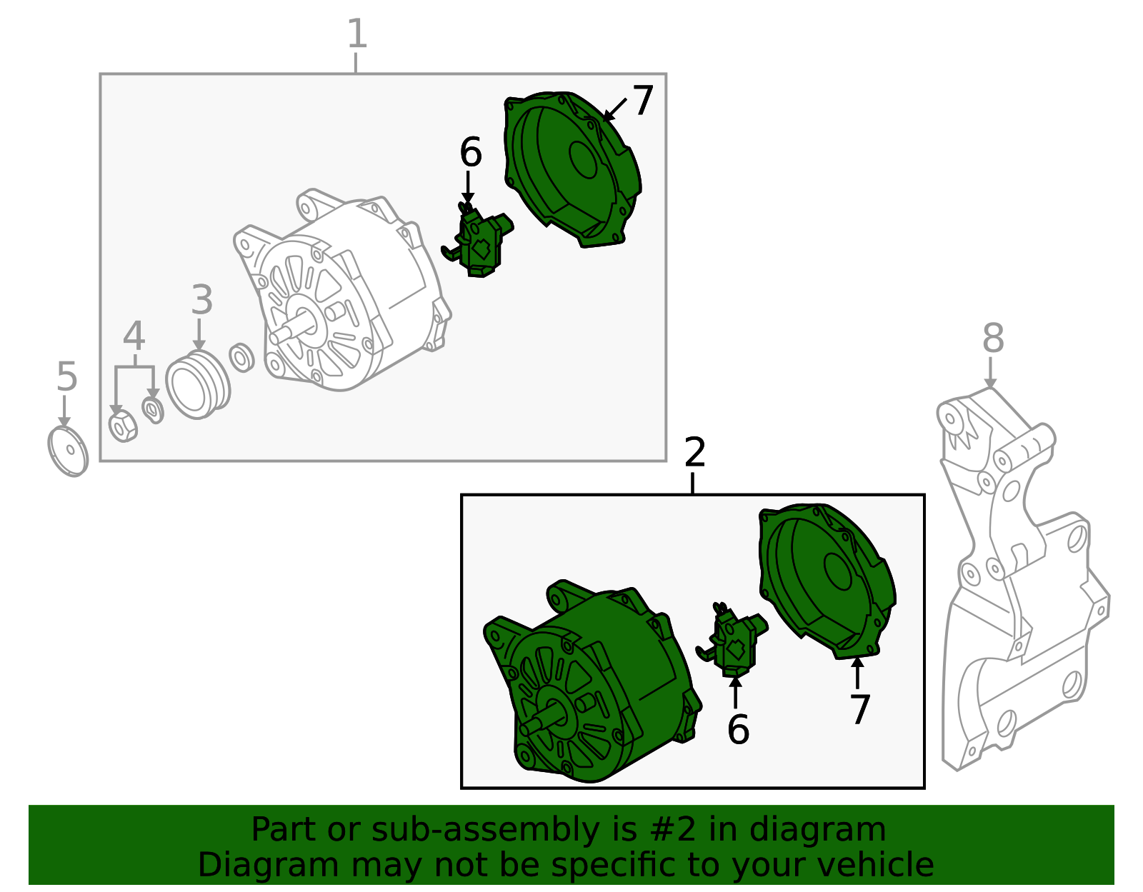 2006-2019 Volkswagen Alternator 06F-903-023-GX | QuirkParts