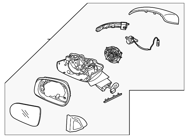 87610-R5110 - Mirror Assembly 2021-2025 Kia Sorento | Kia.Parts Store