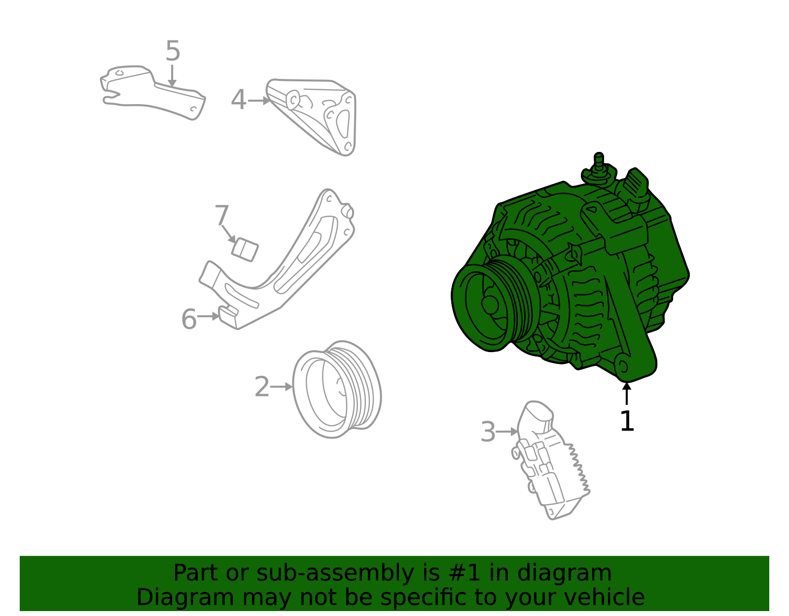 1997-1999 Lexus ES300 Alternator 27060-20070-84 | OEM Parts Online