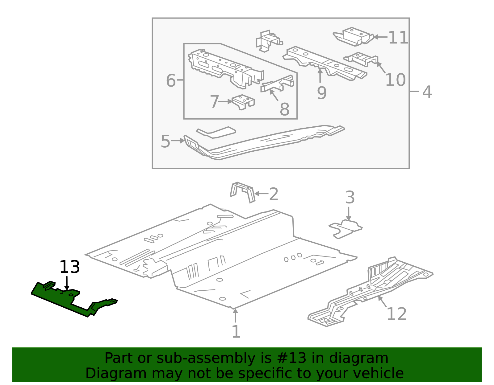 2017-2019 Buick LaCrosse Driver Side Underbody Rear Air Deflector ...