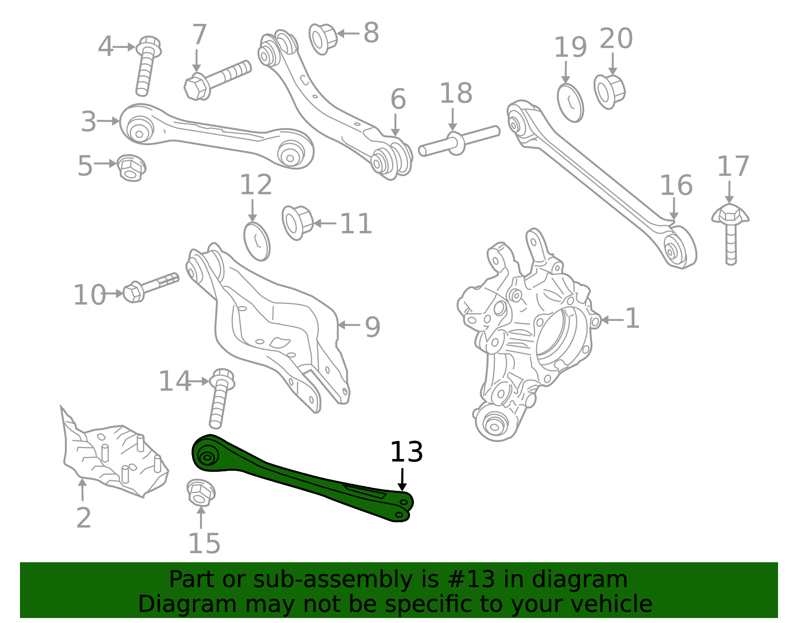 33-30-6-878-639 - 2019-2024 BMW - Trailing Arm | Buy BMW Parts Now