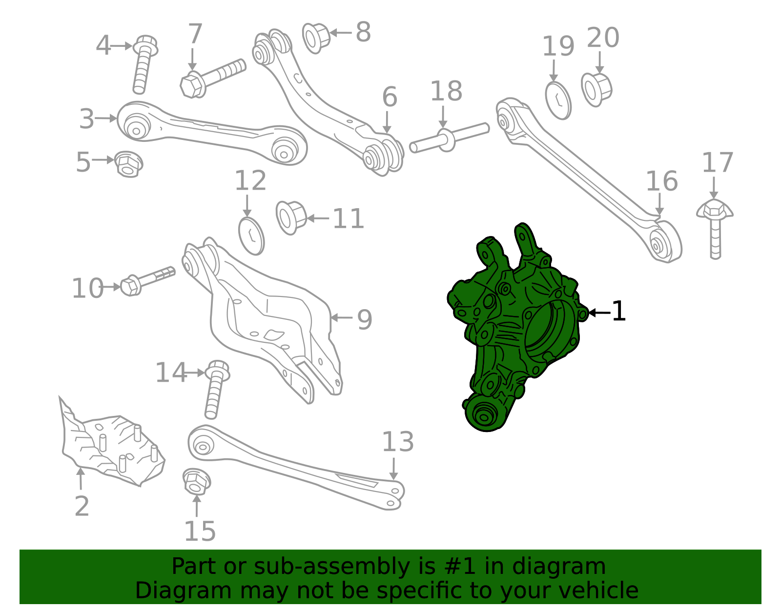33-30-6-899-303 - 2020-2024 BMW - Knuckle | Buy BMW Parts Now