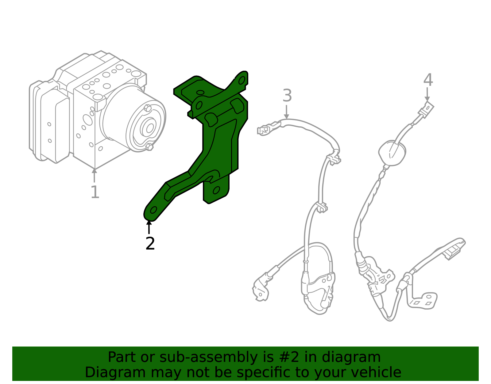 2018-2023 Kia Rio Mount Bracket 58960-H9200 | QuirkParts
