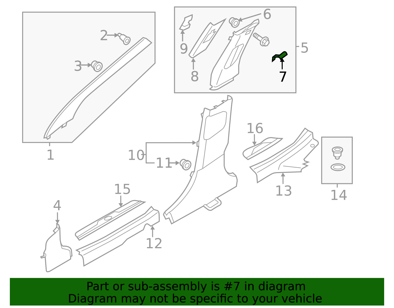 85832-3X000-YDA - High-Quality Body B-Pillar Trim Panel Insert for 2011 ...