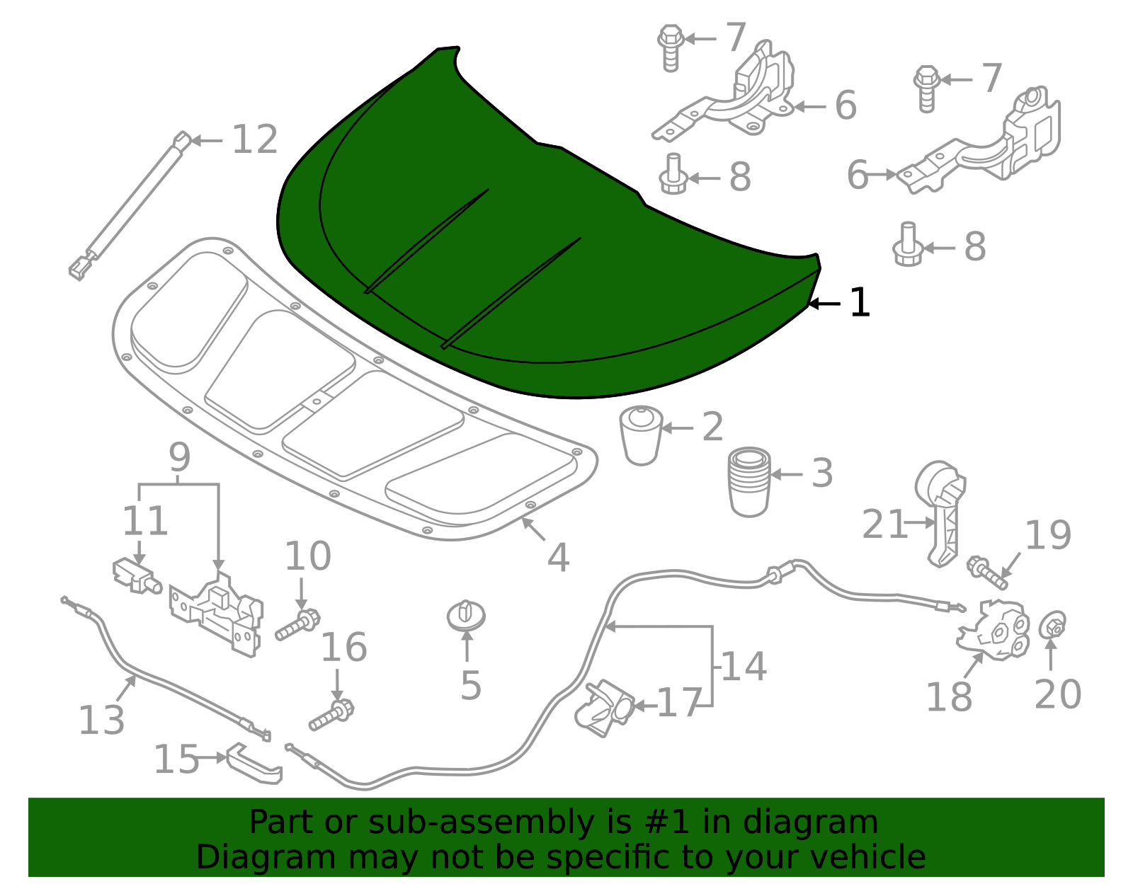 2023-2025 Kia Hood 66400-AT000 | QuirkParts