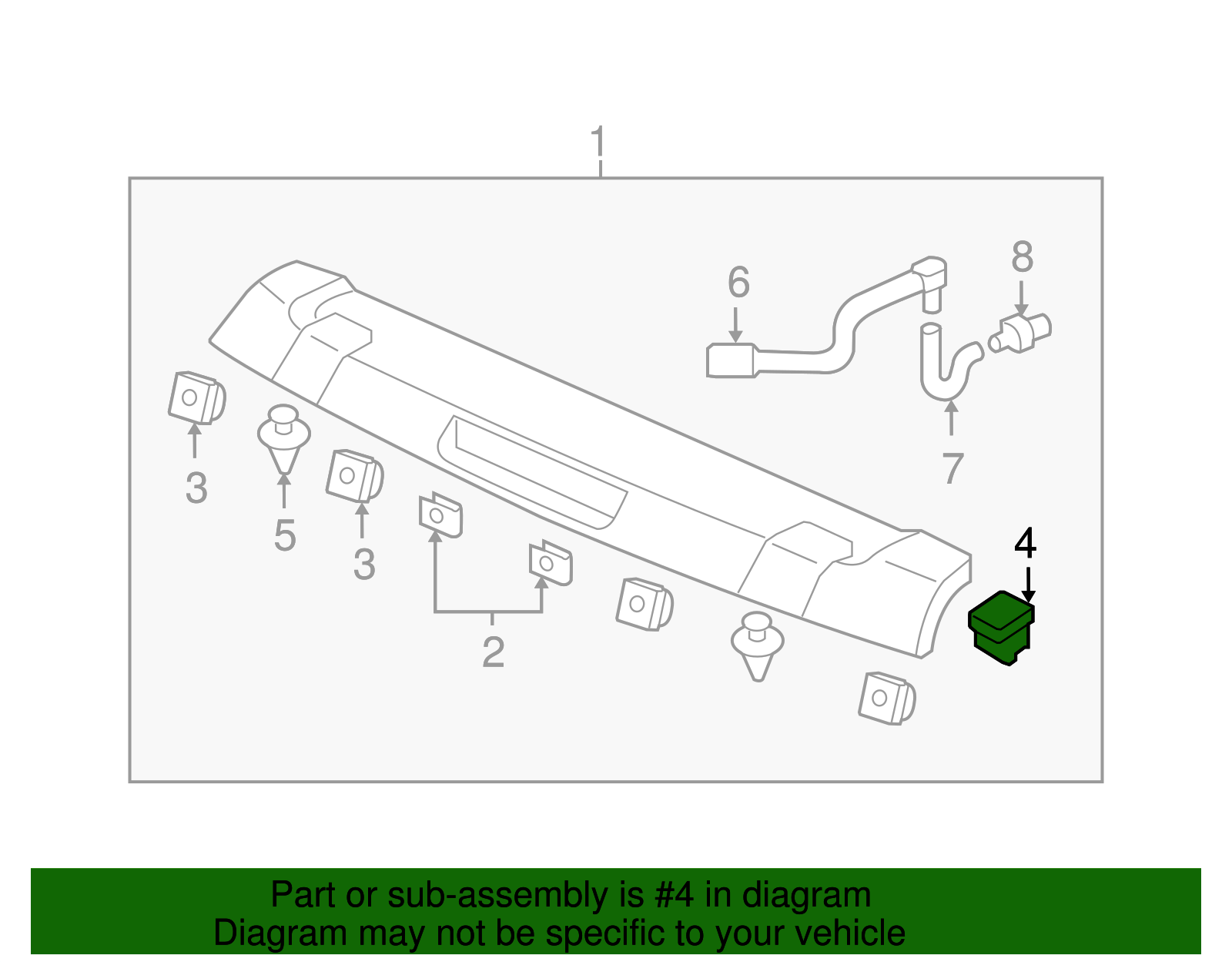 90303-SHJ-A00 - Spoiler Assembly Bolt 2005-2015 Honda | Honda Parts Online