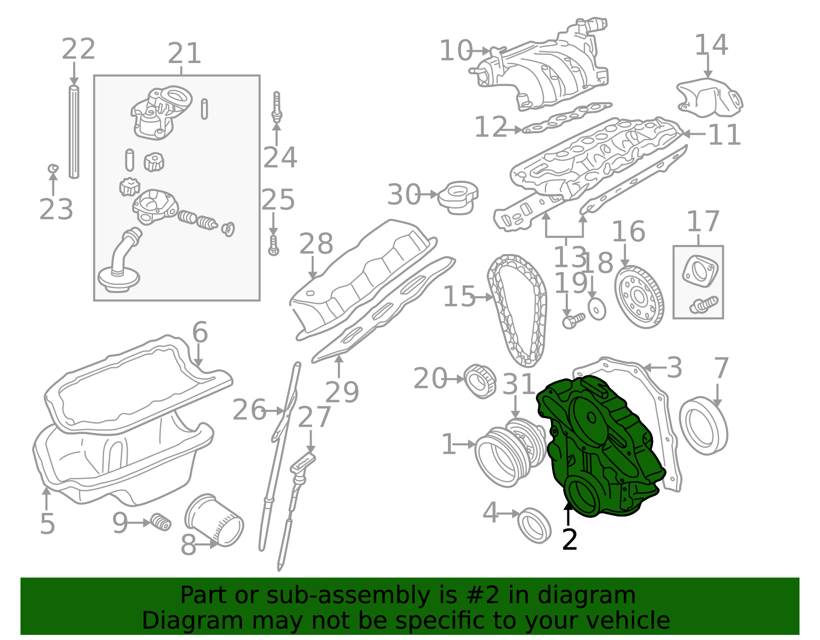 1994-2007 Mazda B3000 Engine Timing Cover ZZM2-10-500 | RealMazdaParts.com