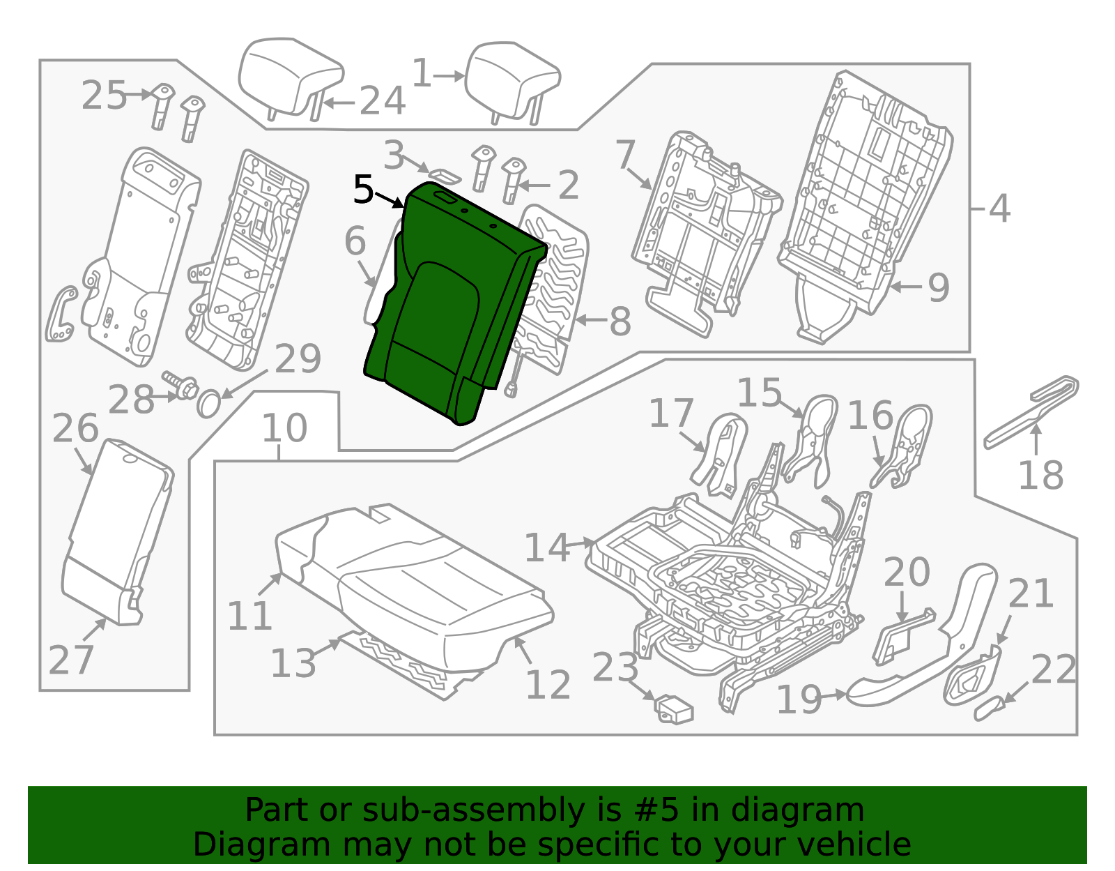 Seat Back Cushion Cover – OEM Look, Protected Support | AutoNation Parts