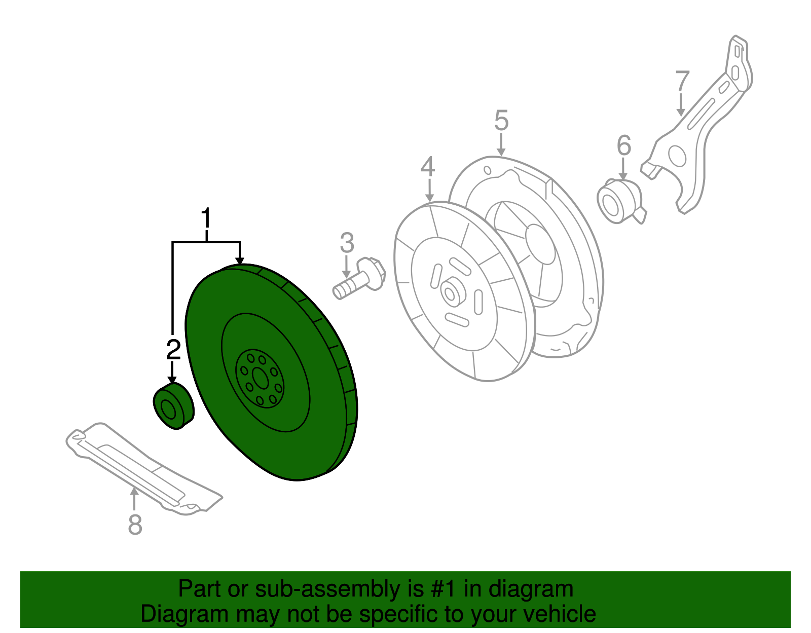 2005-2014 Subaru Clutch Flywheel 12342AA090 | Shop Subaru Parts