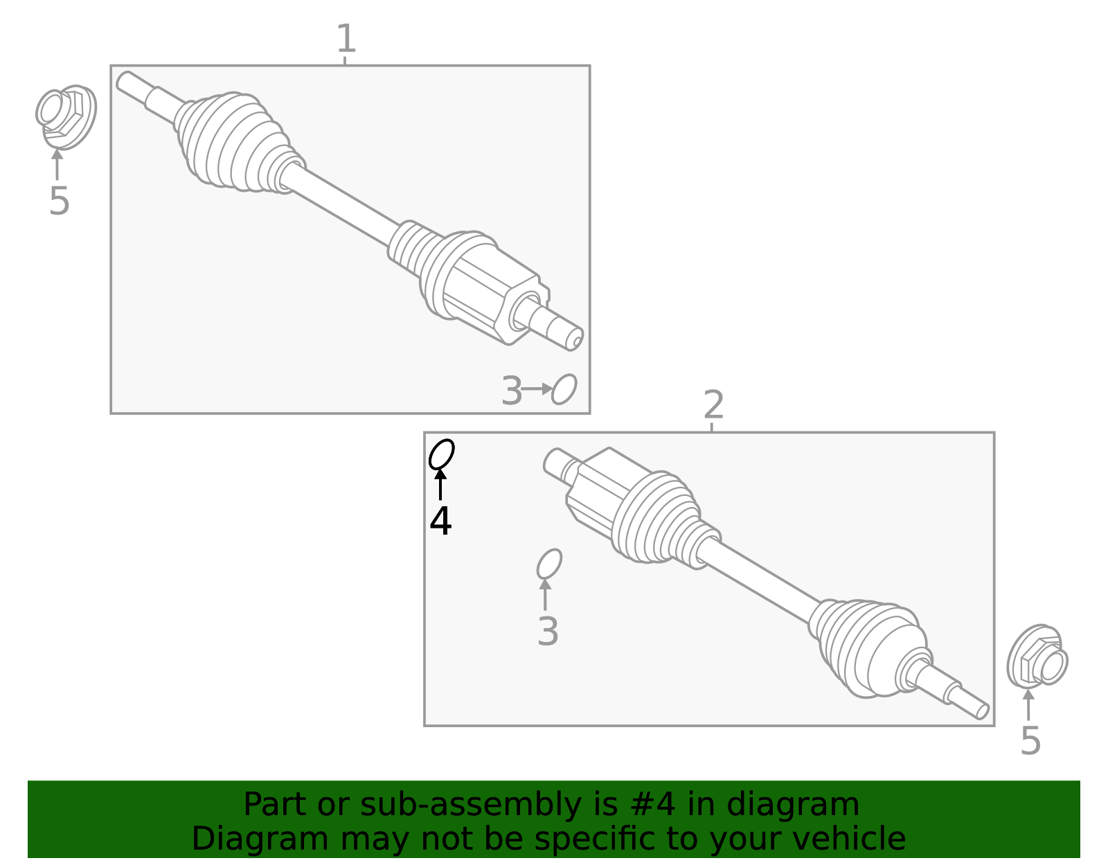 2020-2025 Ford Axle Assembly O-Ring - Driver's Side (LH) L1MZ-00815-A ...