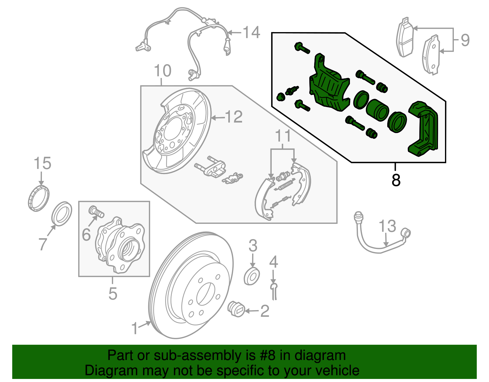 44001-1BA0A - Caliper 2008-2009 Infiniti | Official INFINITI Parts Store