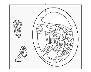 2017-2019 Ford | Steering Wheel | HC3Z-3600-KA | Walls' Ford Parts