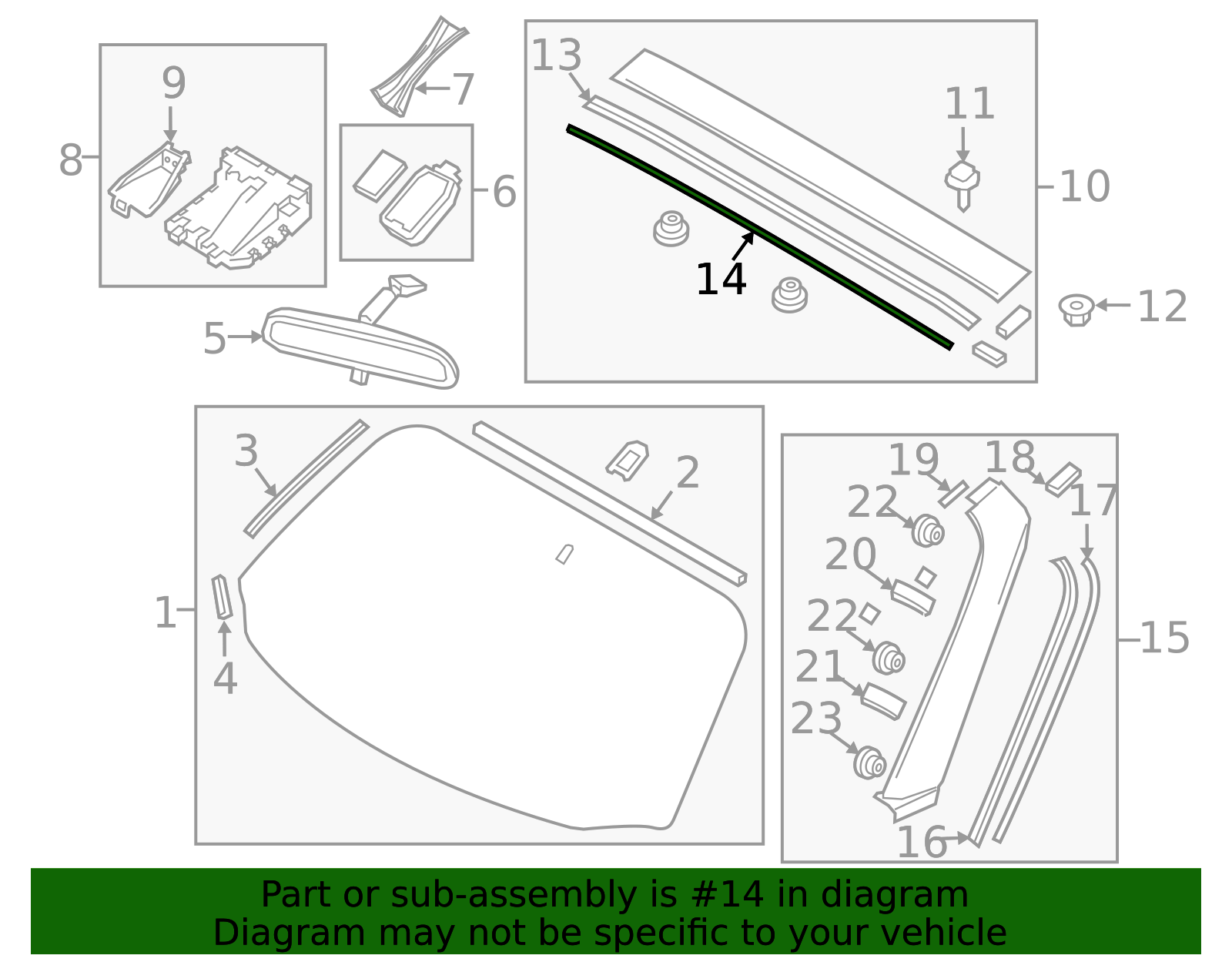 2016-2025 Mazda MX-5 Miata Upper Molding Seal N243-50-F27B | TascaParts.com