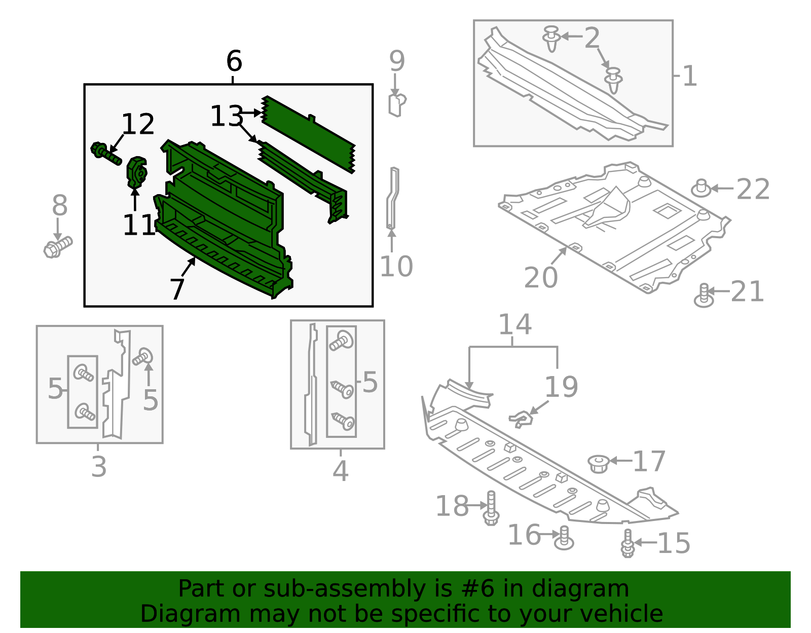 2013-2016 FORD Shutter Assembly ds7z8475a | Tom's Ford Truck Parts