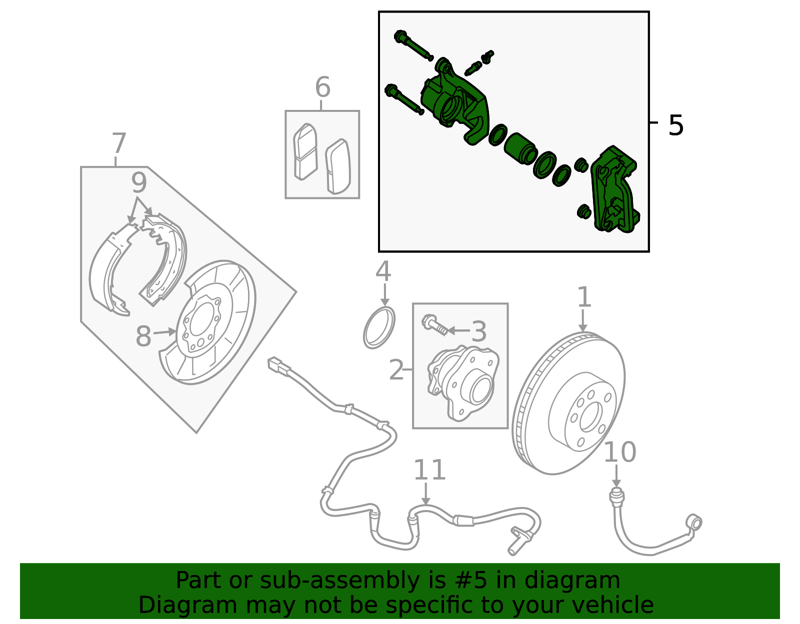 2009-2012 Nissan Maxima Disc Brake Caliper 44011-9N00A | Team Nissan Inc.