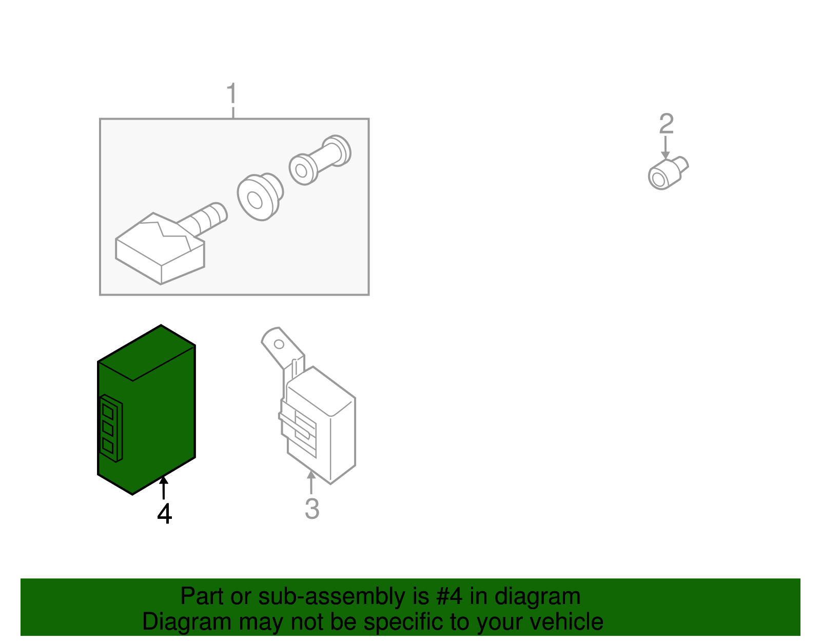 2014-2019 Nissan NV200 Tire Pressure Monitoring System (TPMS) Control ...
