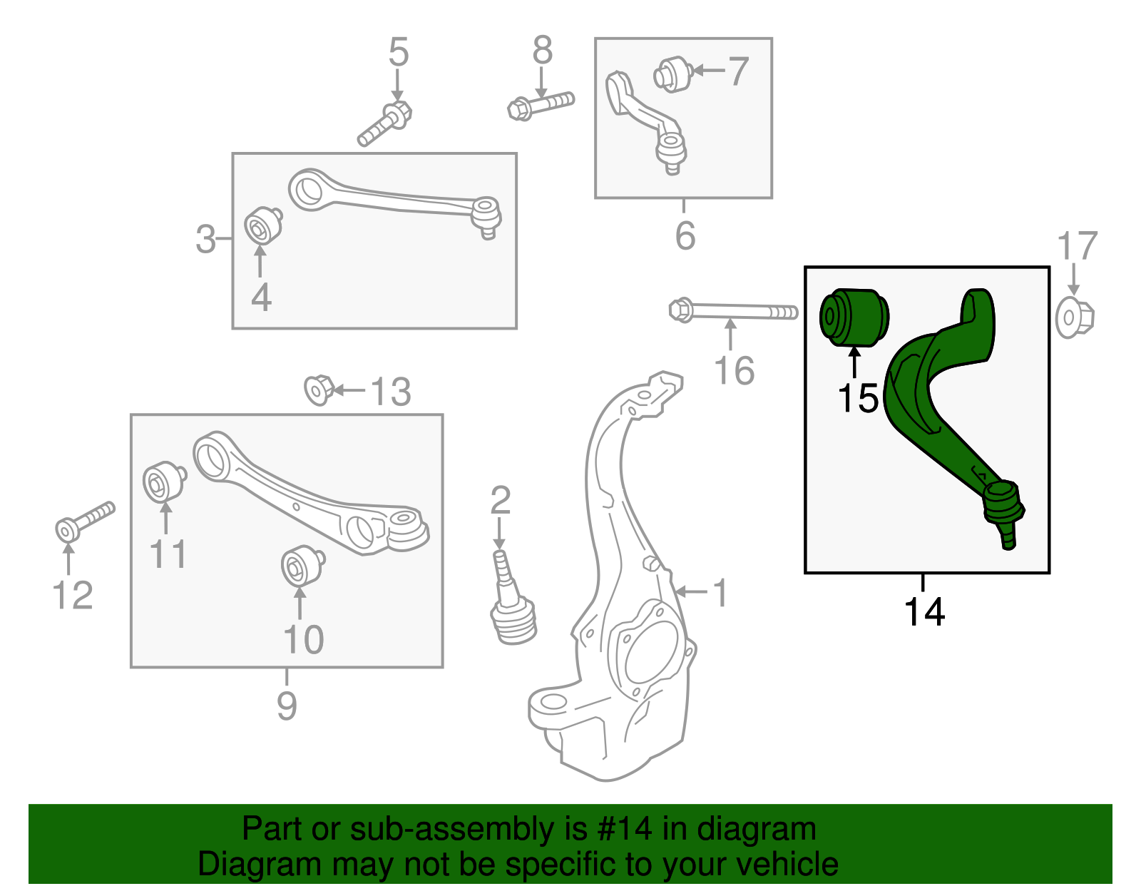 2012-2018 Audi Rear Lower Control Arm 4G0-407-693-M | OEM Parts Online