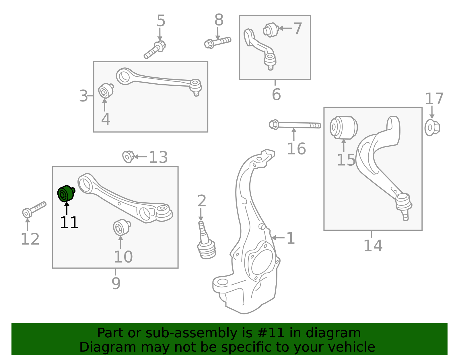 2008-2025 Audi Ft Lower Control Arm Inner Bushing 8K0-407-182-B | Audi ...