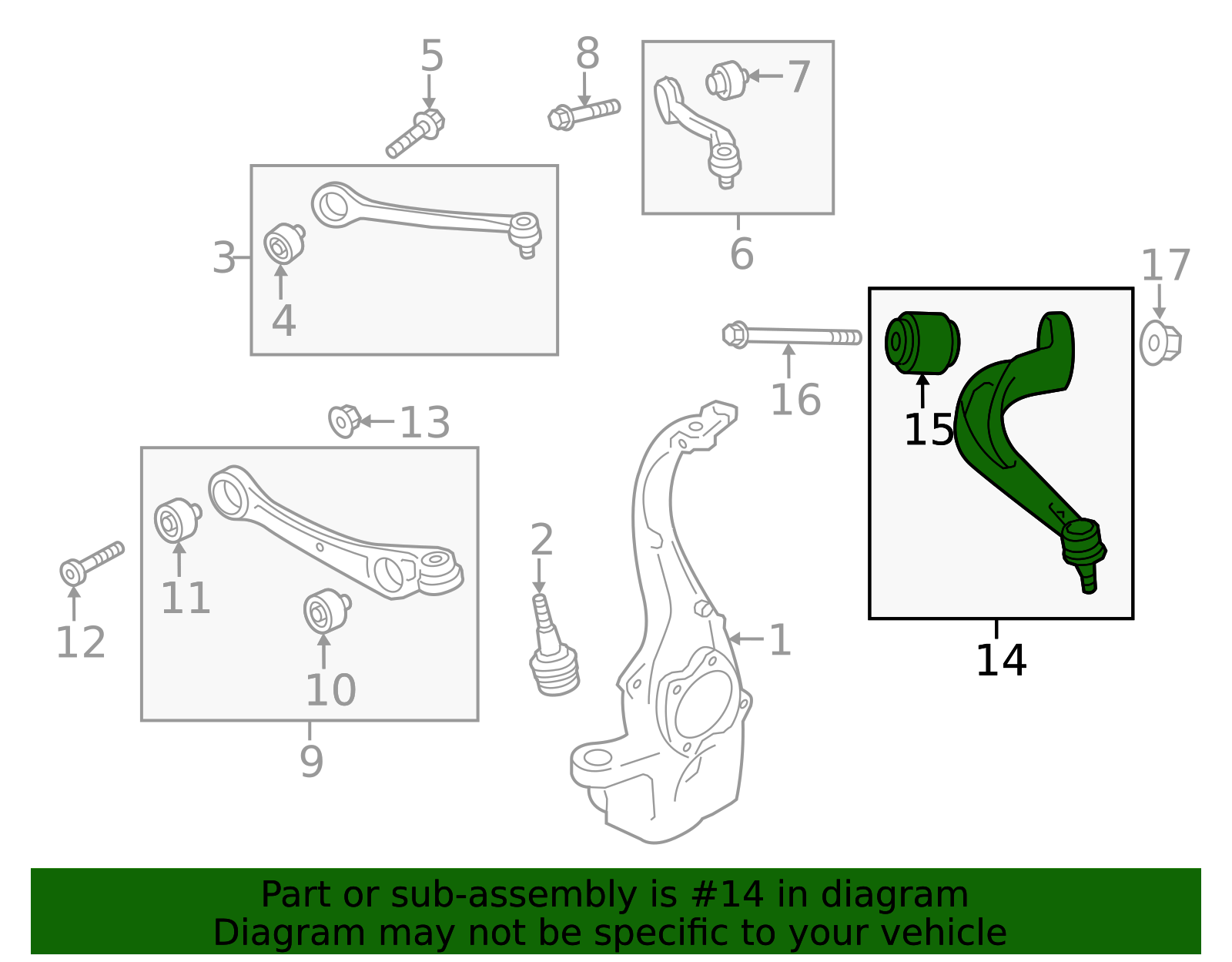 2012-2018 Audi Rear Lower Control Arm 4G0-407-693-M | AudiUSAParts.com