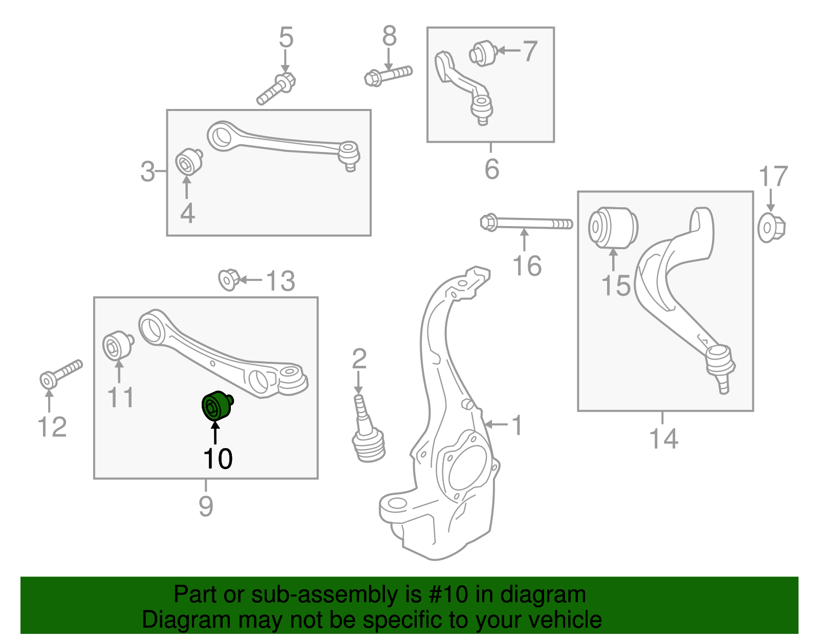 2004-2024 Audi Ft Lower Control Arm Outer Bushing 4E0-407-181-B ...