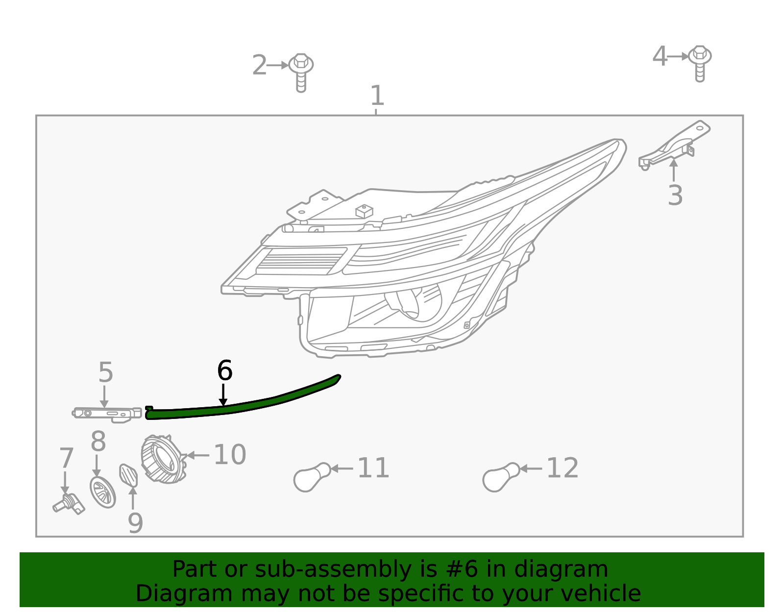 92137-Q5000 - Headlamp Assembly Trim 2021-2025 Kia Seltos | Kia.Parts Store