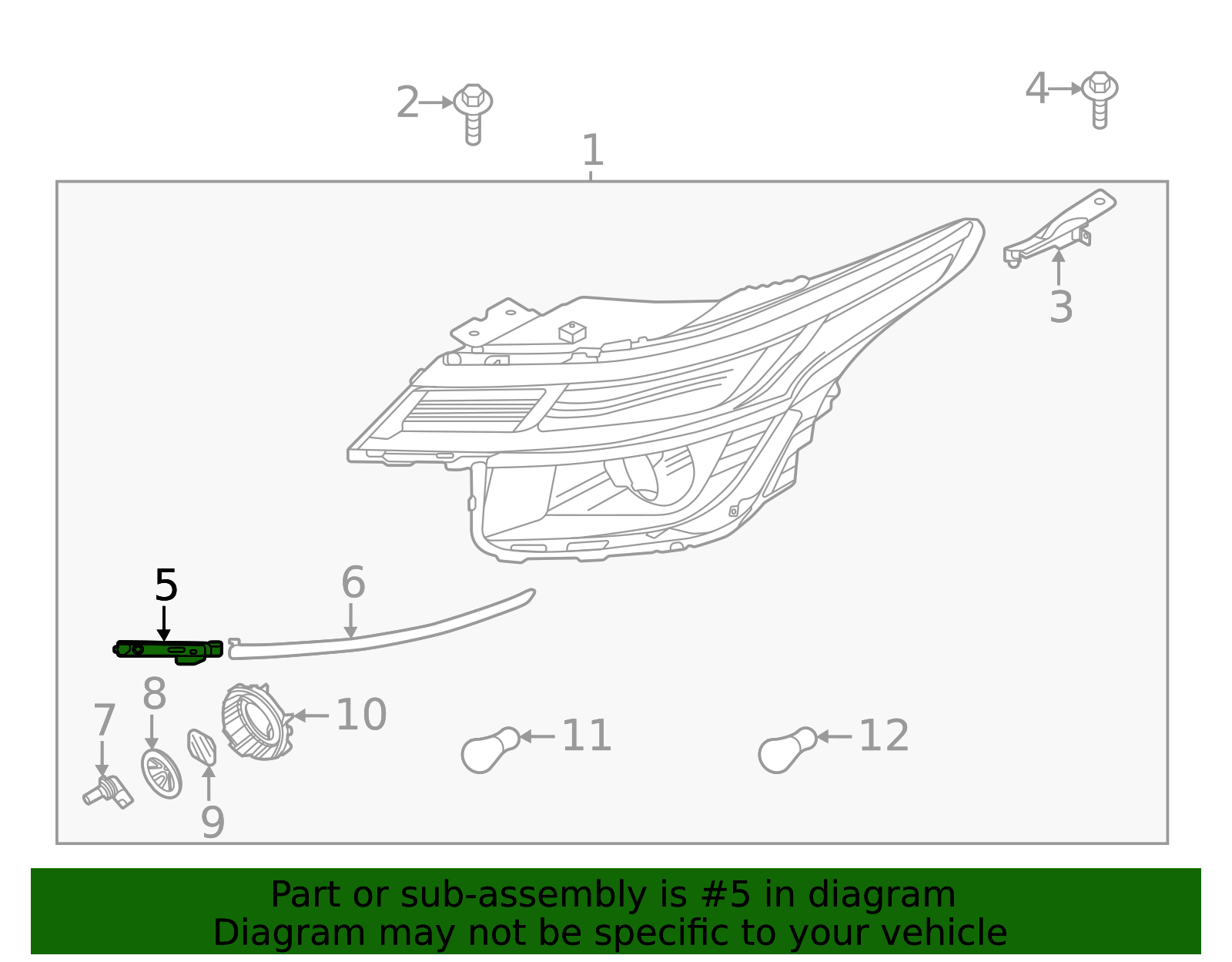 92153-Q5000 - Headlamp Assembly Front Bracket 2021-2023 Kia Seltos ...