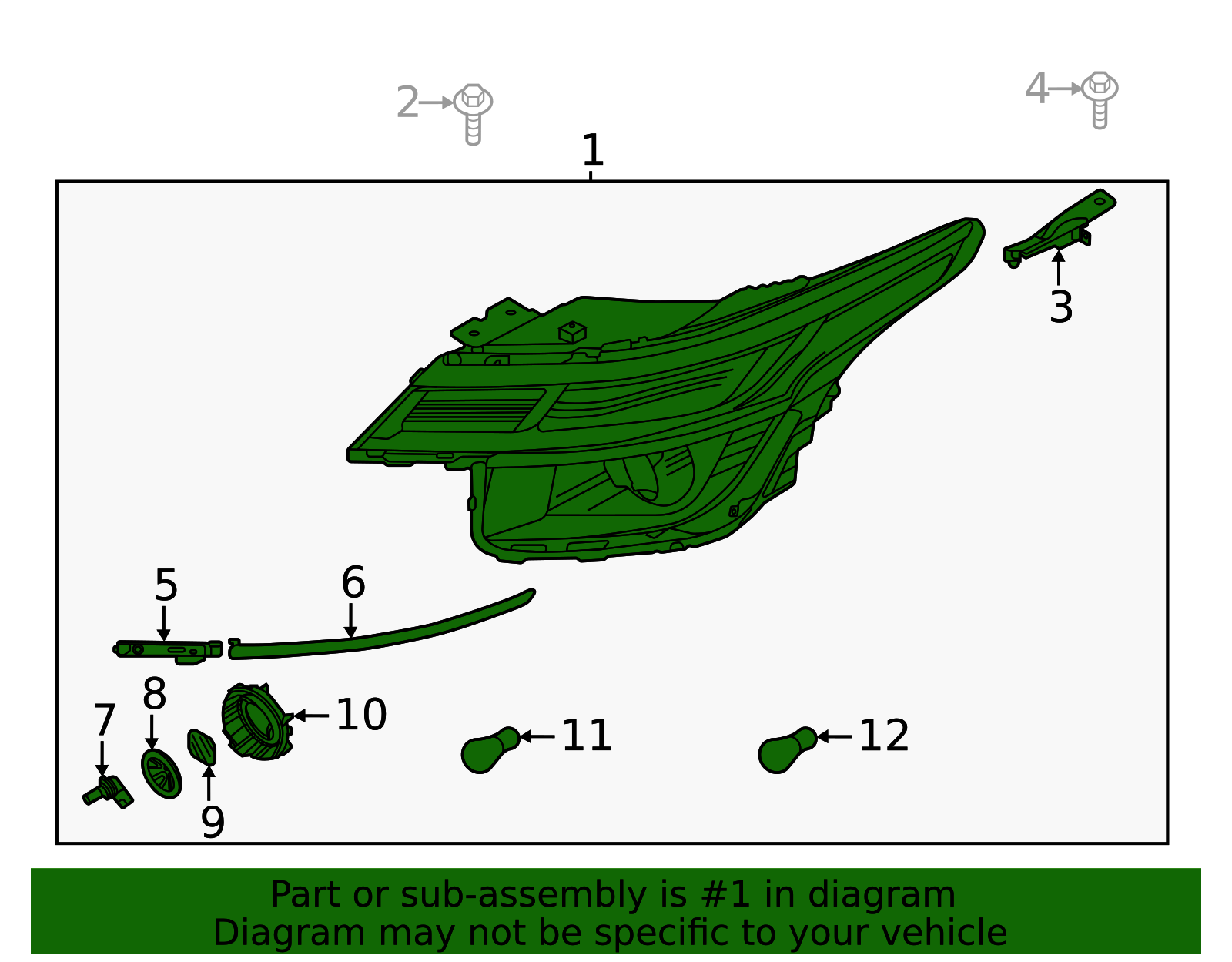 2021-2023 Kia Seltos Composite Assembly 92102-Q5020 | Kia Automotive Parts