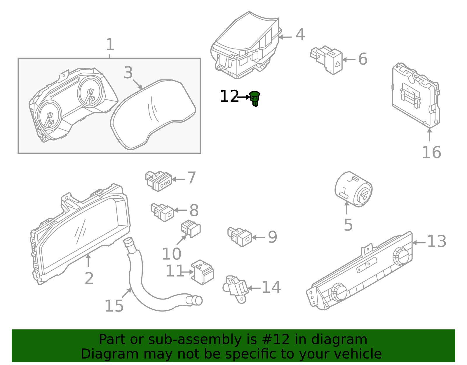 2022-2024 Mitsubishi Sunload Sensor 7825A138 | Mitsubishi Parts ...