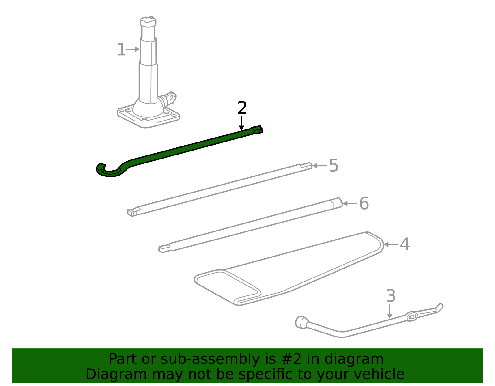 Genuine Official Toyota Vehicle Lifting Jack Handle part# 09115-0C030 ...