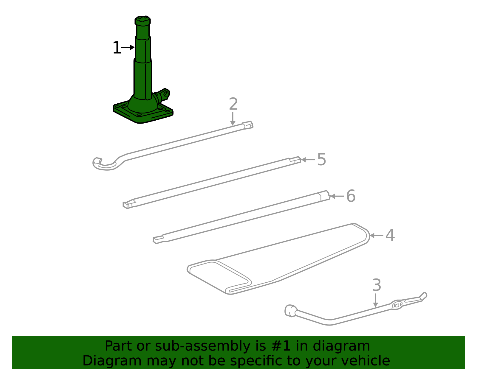 Genuine Toyota Jack part# 09111-0C050 for 2007-2021 Toyota Tundra ...