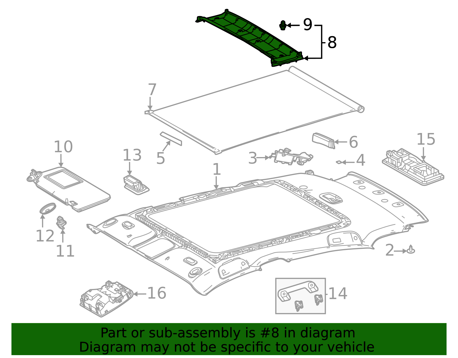 63349-48030 - High-Quality Roof Trim for 2021-2024 Toyota Venza ...