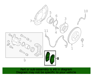 D1060-6LE0A - Pad Kit-Disc Brake, Front 2020-2025 Nissan | Nissan Parts ...
