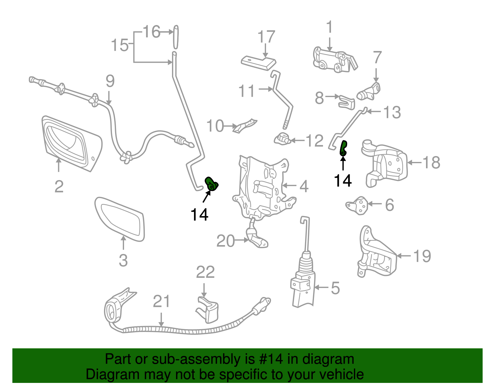 ZZM1-57-137 - 1998-2009 Mazda - Lock Rod Retainer | Mazda Part Direct