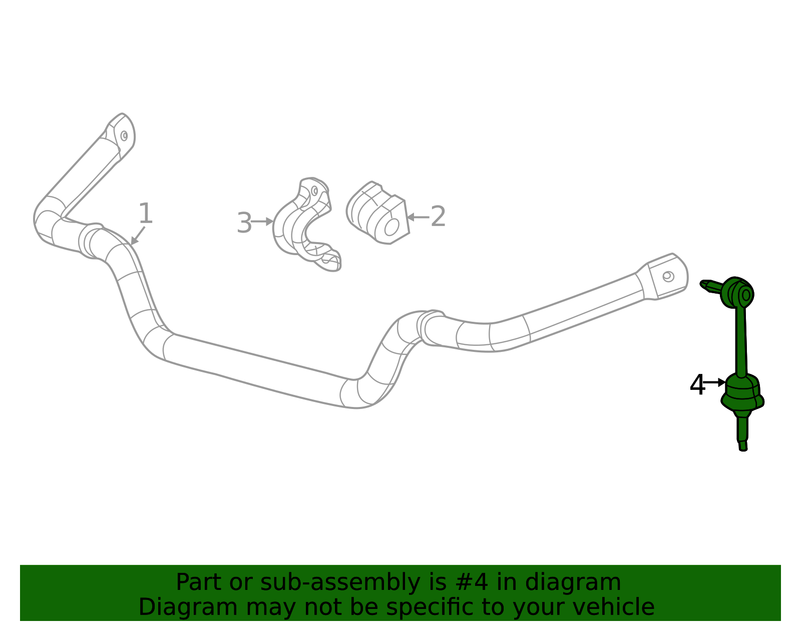 2021-2025 Ram 1500 Stabilizer Link 68445039AC | Mopar Parts Canada
