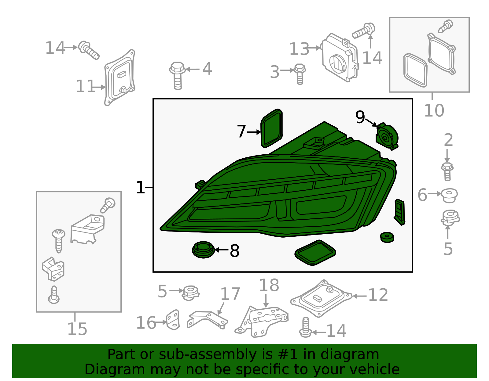 2014-2015 Audi R8 Headlamp Assembly 420-941-030-AC | TascaParts.com