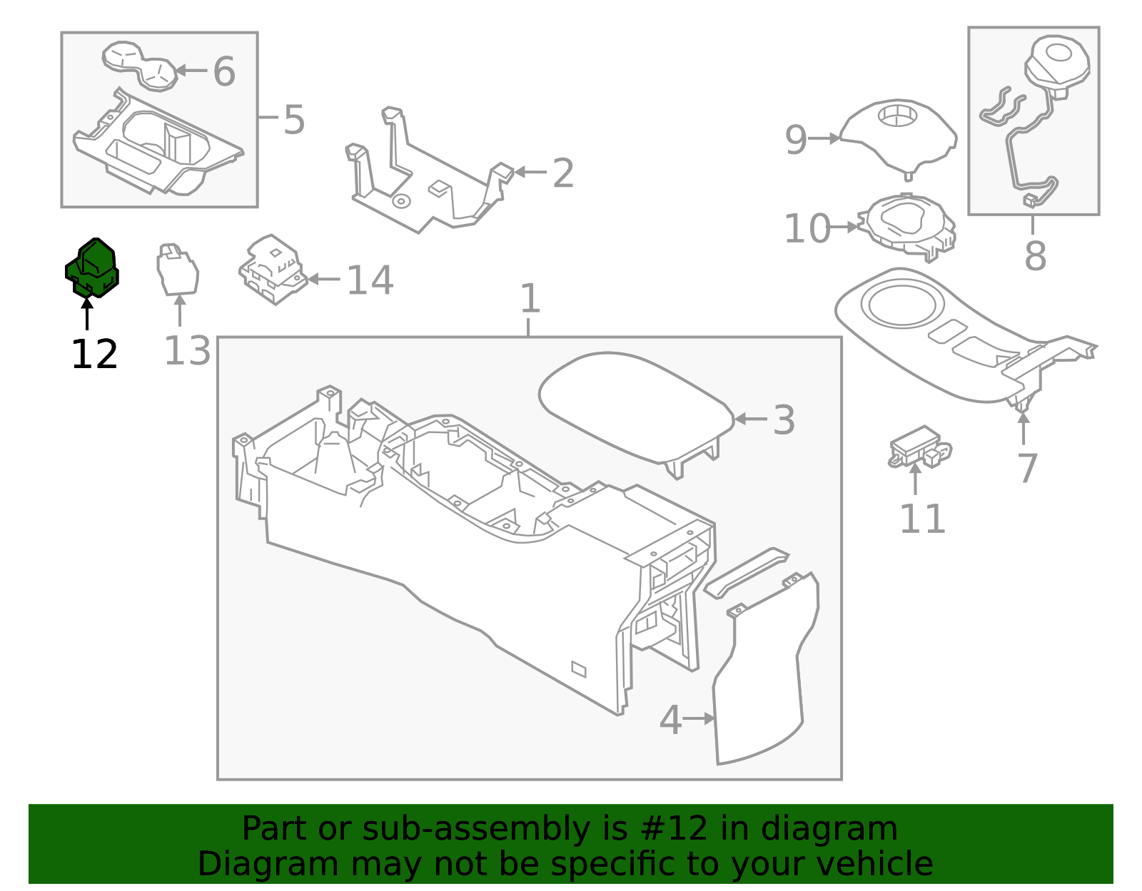 25194-5SA0A - Pedal Height Adjustment Switch 2018-2025 Nissan LEAF ...