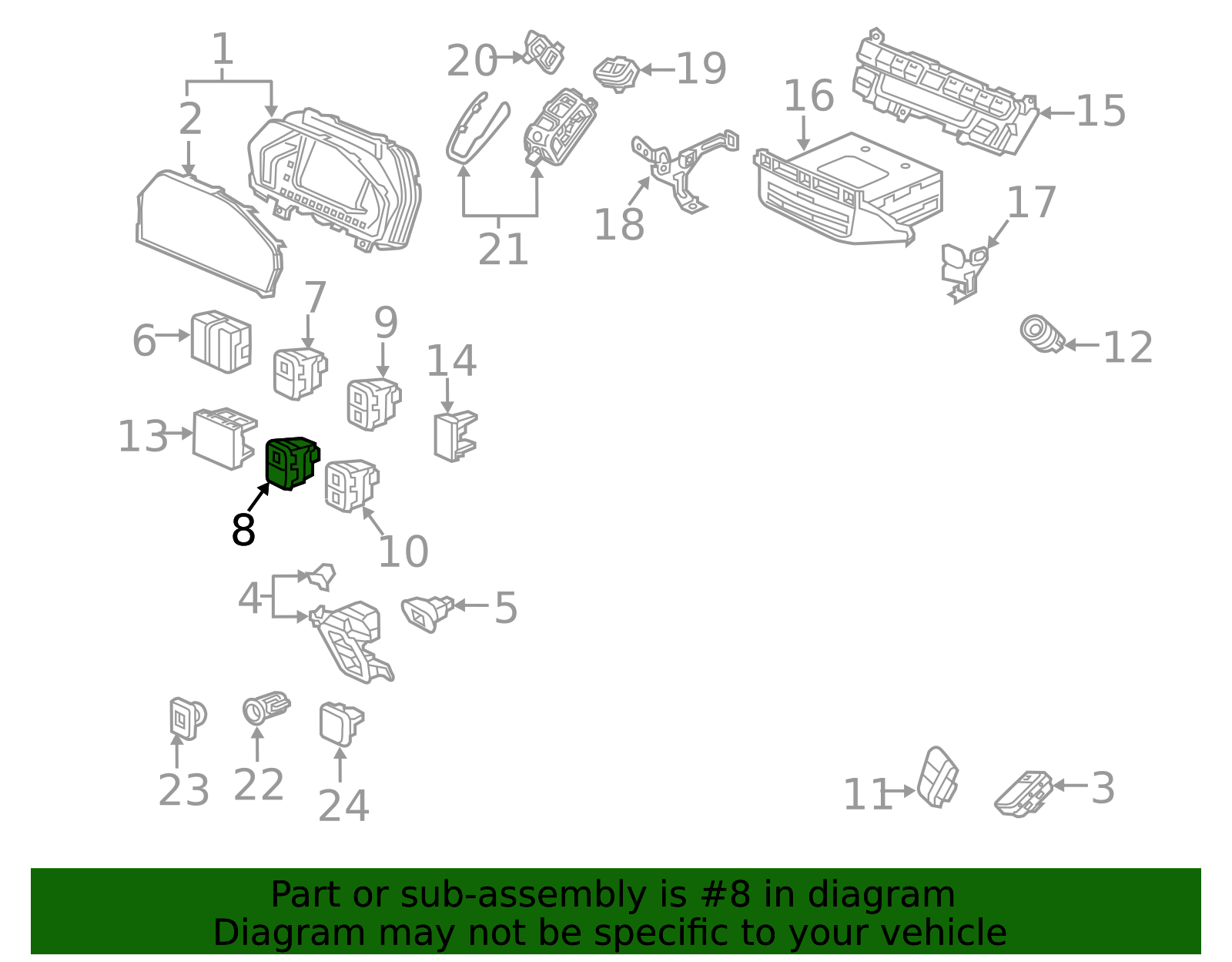 35370-THR-A01 - Switch 2018-2024 Honda Odyssey | Honda Parts Online