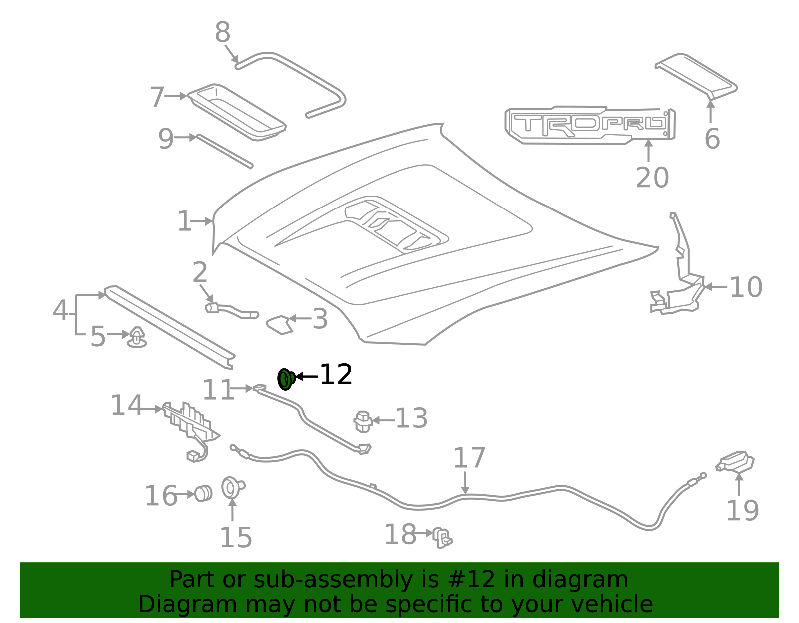 90080-48064 - Grommet - 2000-2023 Toyota | OEM Genuine Toyota Parts
