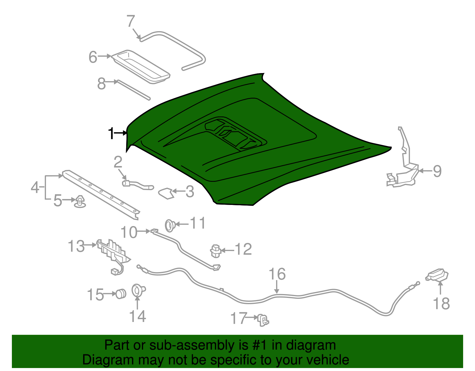 53301-04230 - Hood 2016-2023 Toyota Tacoma | Longo Toyota Parts