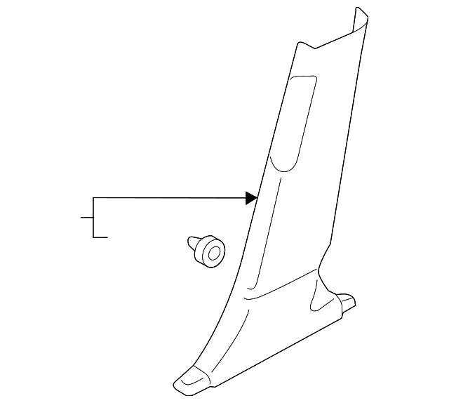 2019-2024 Subaru Forester Lower Center Pillar Trim 94022SJ001VH ...