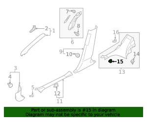 2019-2024 Subaru Forester Rear Sill Plate Grommet 909130262 | Subaru ...